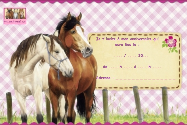 Carte Invitation Anniversaire Cheval Gratuite Imprimer UUGIK Carte Invitation Anniversaire Cheval Gratuite Imprimer UUGIK